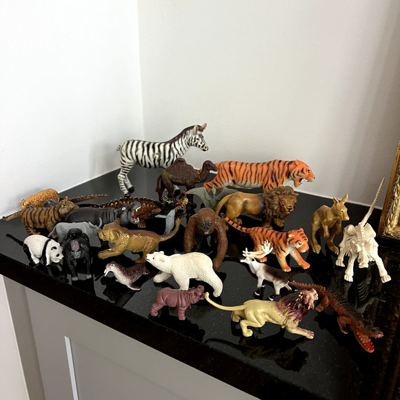 Unbranded | Other | Lot Of 24 Vintage Miniature Toy Plastic Zoo Jungle ...